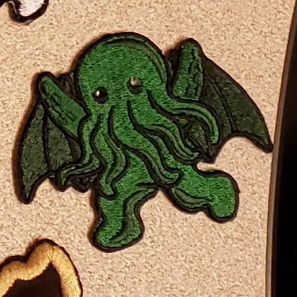Cthulhu Embroidered Iron on Patch, Lovecraft Inspired Patch, Urban ...