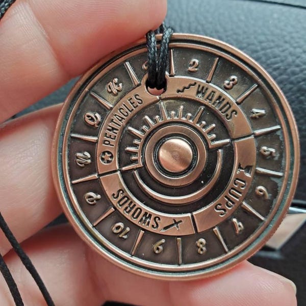 Tarot Wheel-unique Tarot Deck Coin, Fully Functional Spinning Tarot ...