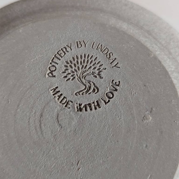 Personalized Ceramic Stamps / Custom Pottery Stamps / 12 Mm Thick Brass ...