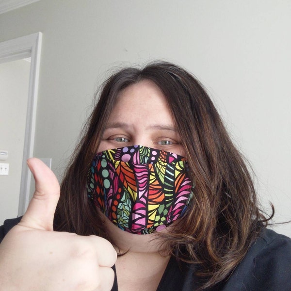 3D Fit Cloth Face Mask 3 Ply With BUILT IN FILTER Non Woven ...