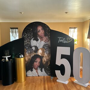 6ft LED Backdrop Wall Plywood Collapsible, Light up Backdrop Event Prop ...