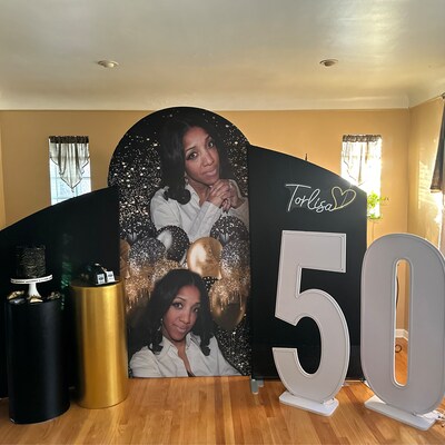 6ft LED Backdrop Wall Plywood Collapsible, Light up Backdrop Event Prop ...