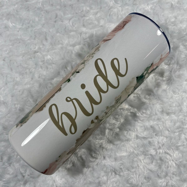 Sublimation Template Wedding Tumbler Bride Tumbler Wrap Floral Tumbler ...