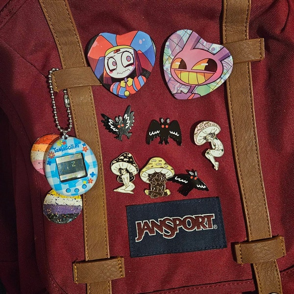 TADC Heart Shaped Button Pins - Etsy