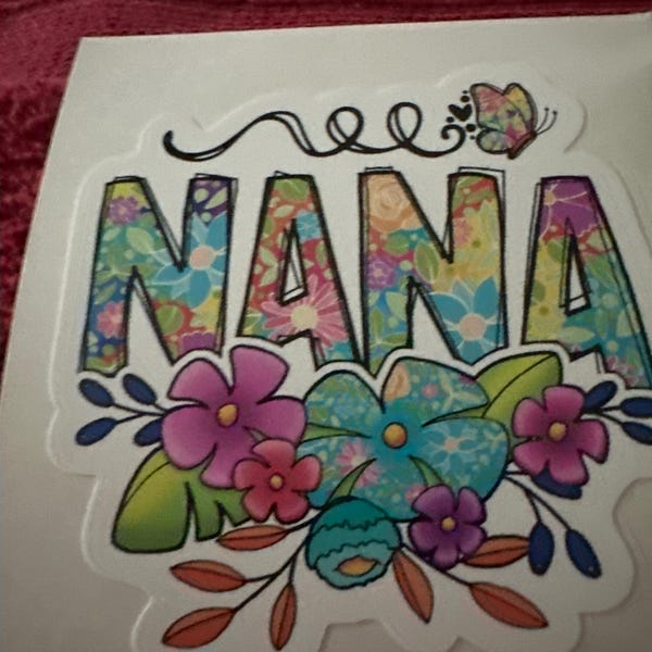 3" Best Granny Ever Sticker, Granny Sticker, Granny Decal, Hand Drawn ...