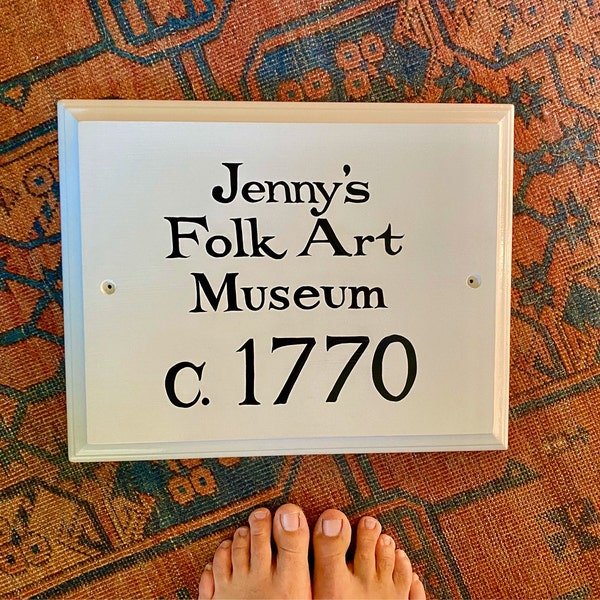 Circa Sign Hand Painted Wide Edge Rectangle for Historic House 14"x11 ...