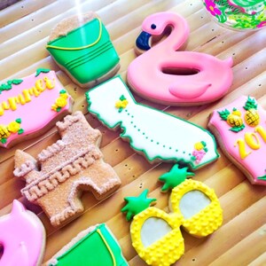 Flamingo Pool Float Cookie Cutter | Etsy