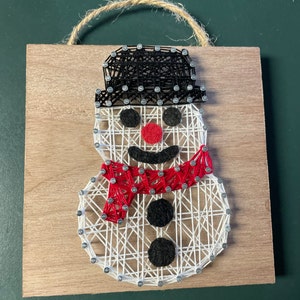 5 X 5 Snowman String Art Kit DIY Adult Christmas Holiday Craft Project ...