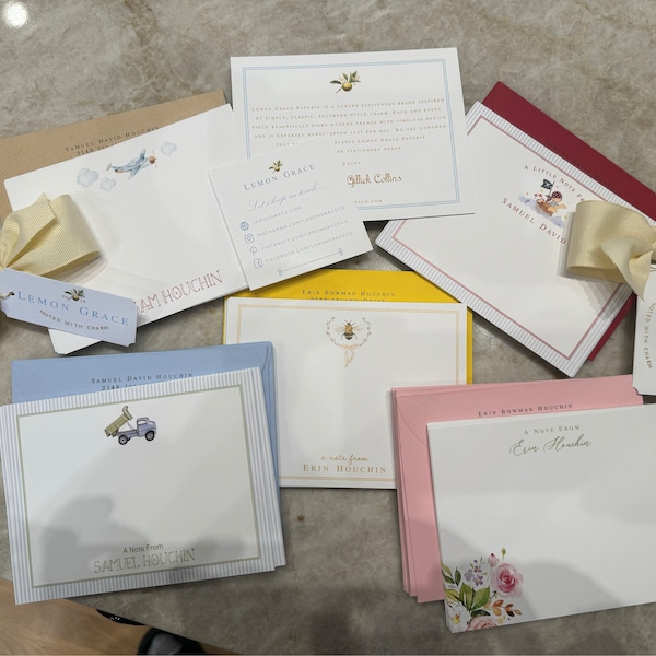 Personalized Floral Stationery | Floral Stationary | Floral Notes ...