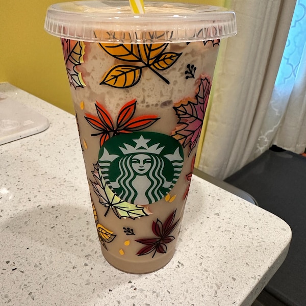 Fall Starbucks Cup|autumn Starbucks Cup|fall Leaves Cup|pumpkin Spice ...