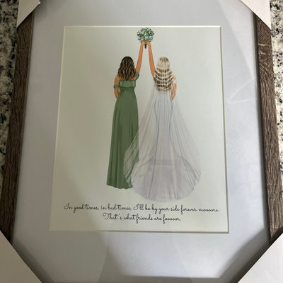 Personalized Bride and Parents Portrait Art DIGITAL Mother & - Etsy