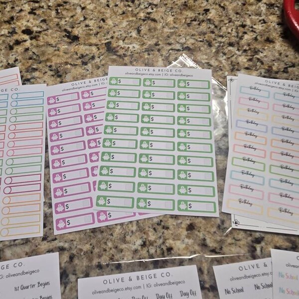 Tiny Dollar Sign Stickers | Mini Money Stickers | Cash Planner Stickers ...