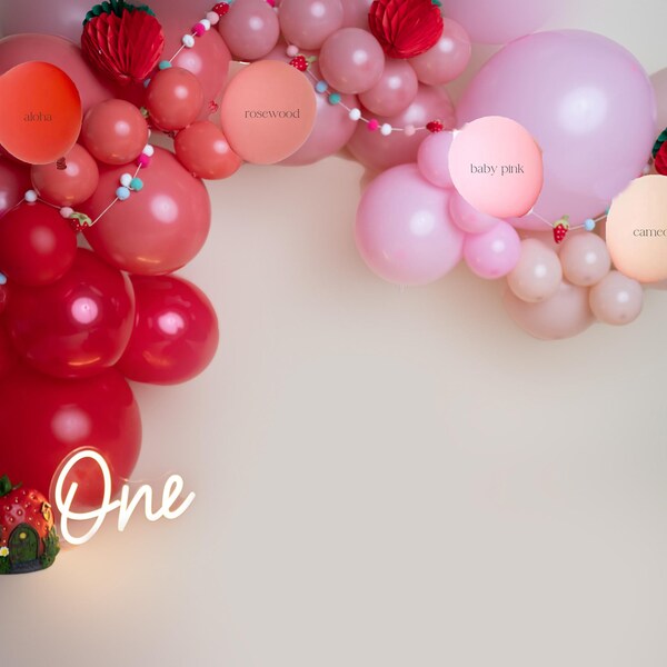 Berry Balloon Garland Berry Balloon Arch Berry Birthday Party Decor ...