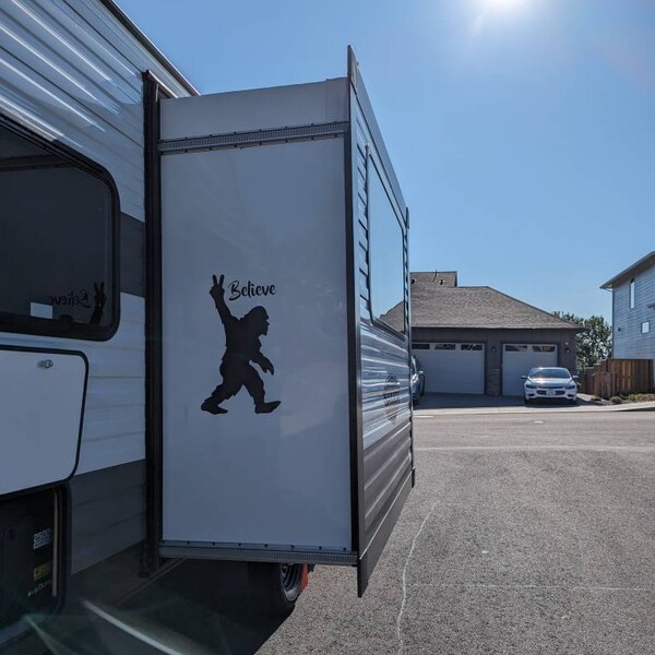 Funny RV Vinyl Sticker Decal Graphic | RV Slide Decal RV Door Decal ...