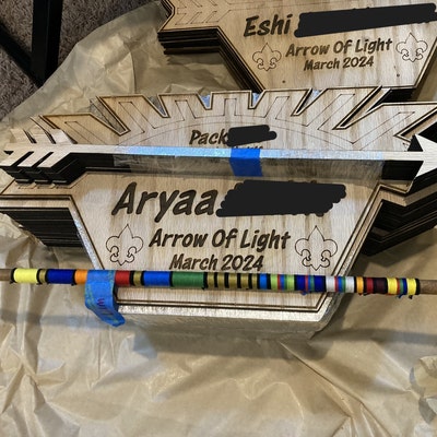 Arrow of Light Plaque Arrow of Light Awards Arrow of Light Ceremony ...