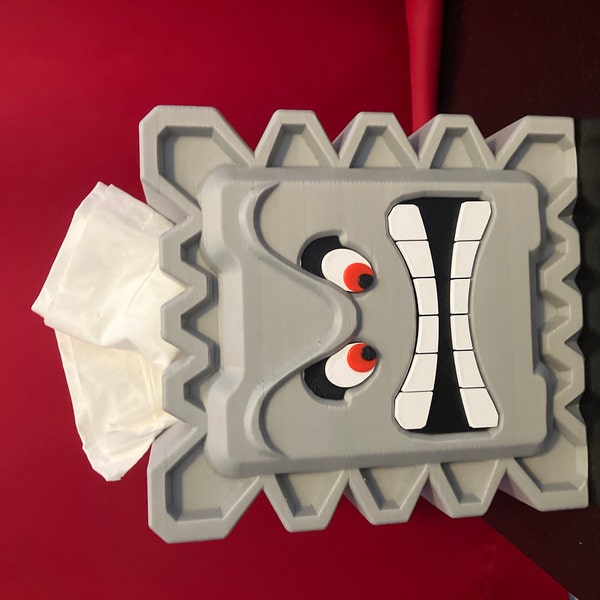 The Original - Super Mario Thwomp Tissue Box Cover - Etsy