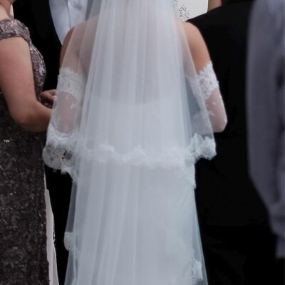 Long Fingerless Lace Gloves, Ivory Wedding Sleeves, Detachable Lace ...