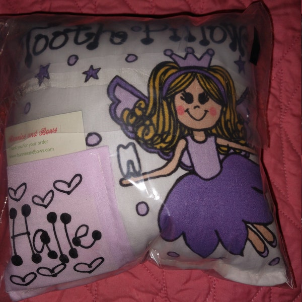 Personalized Soccer Tooth Fairy Pillow / Soccer / Soccer Pillow / Tooth ...