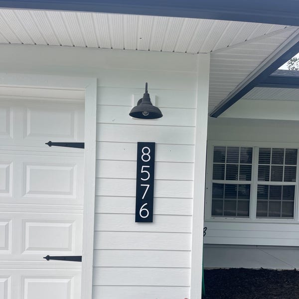 Custom Modern Address Sign Vertical and Horizontal House Numbers - Etsy