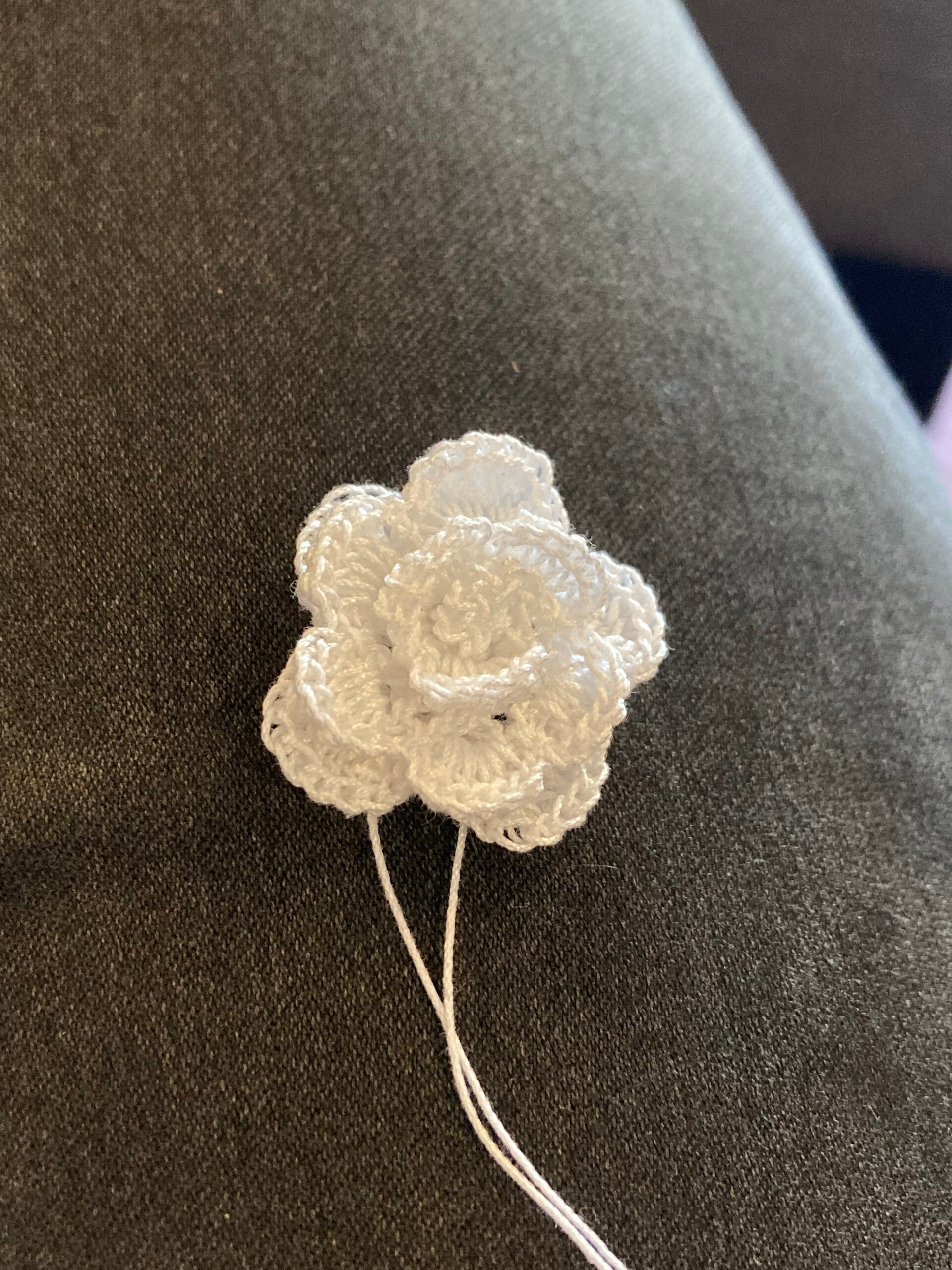 Crochet Mini Rose Pattern by Happy Patty Crochet