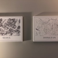 Custom Map, City Map Print, Custom Map Poster, Any City, Any Town ...