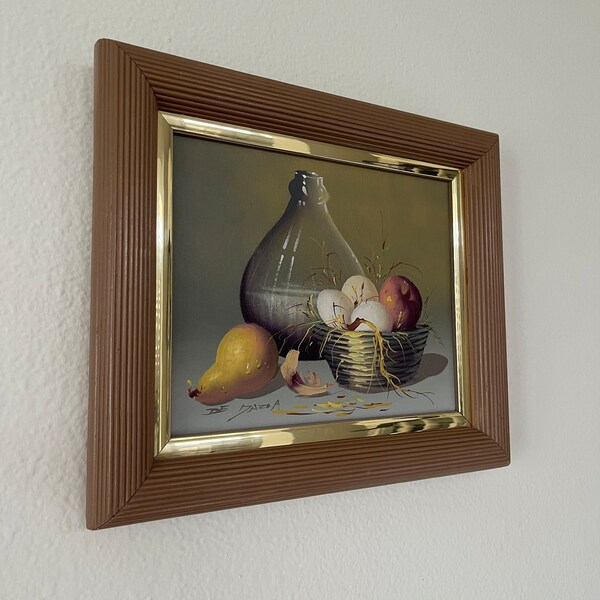 1970 Arthur Bard Oil Painting, Autumn Landscape With Squirrel - Etsy