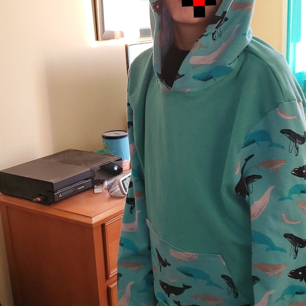 PATTERN Basic Hoodie for Men, Sewing Pattern, Digital, Pattern PDF ...