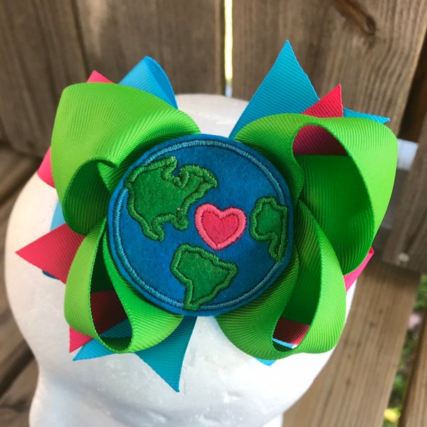 Planet Earth Globe Digital Machine Embroidery Applique Design 4 Sizes ...