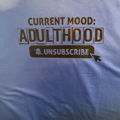 Adulthood SVG, Dxf, Png, and Eps Digital Cut File - Etsy