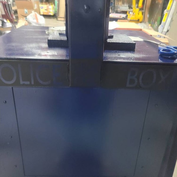 Police Public Call Box Telephone Bedroom Closet Door - Black Wall Vinyl ...