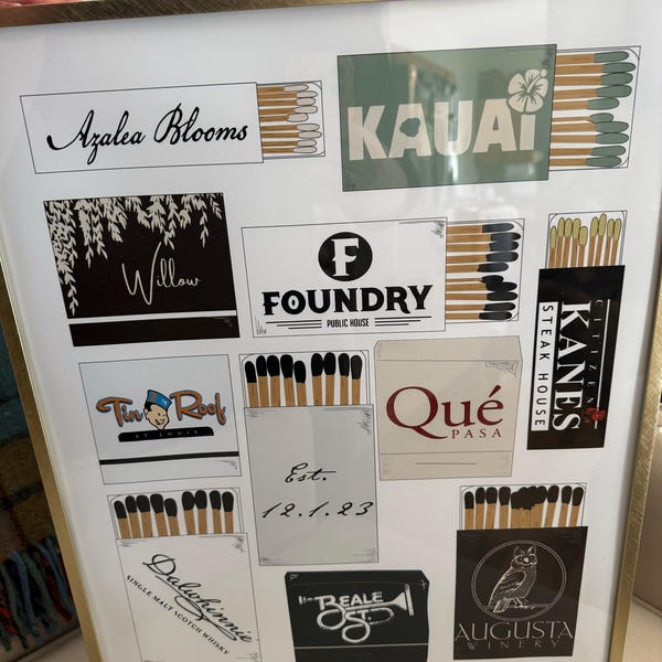 Custom Matchbox Design - Label Only! Personalized Matches for Weddings ...