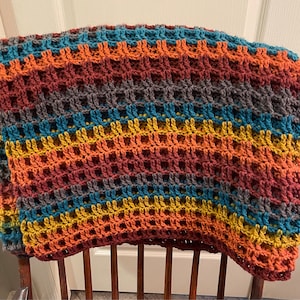 CROCHET PATTERN One Stitch Wonder Stitch Tutorial Make Blanket or Scarf ...