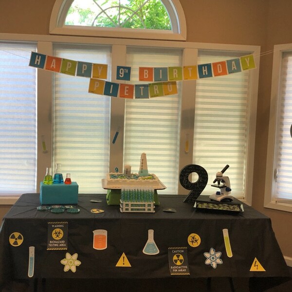 Science Birthday Decorations, Science Party Decorations, Mad Scientist ...