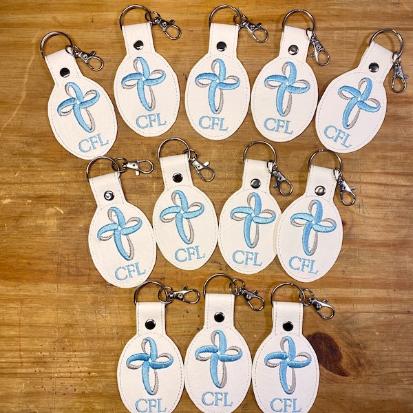 Blank Circle ITH Key Fob Embroidery Design File - Etsy