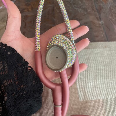 Bling Pulse Oximeter With Rhinestones Rechargeable Heart Rate & Oxygen ...