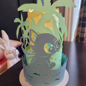 Stitch 2 Paper Cut Light Box Template Files, Shadow Box, 3D Papercut ...