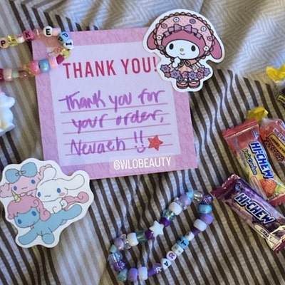 Kawaii Y2K Kidcore Cute Neon Rave Rainbow Random Pony Beads - Etsy