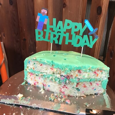 Minecraft Confetti Minecraft Party Decorations Minecraft - Etsy