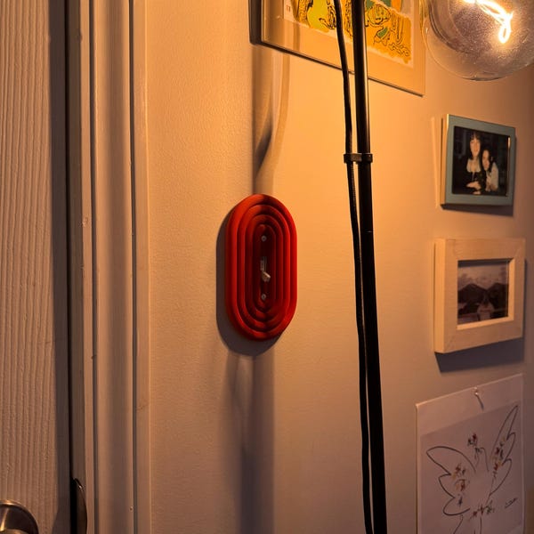 Mid-century Modern Oval Light Switch Cover Plate | Fits Toggle Switches ...