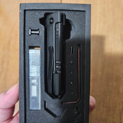 Exceed Designs TIRANT RAZOR V3 jet-black PVD 6al-4v Titanium Utility ...