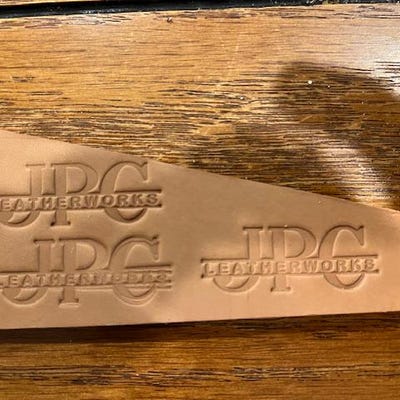 Custom Leather Stamps Handle Included Made in USA 3/8 Thick Brass - Etsy