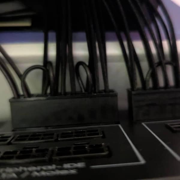 White Color Sleeved PC Psu Extension Cable Cpu Gpu Sata Extension Cords ...