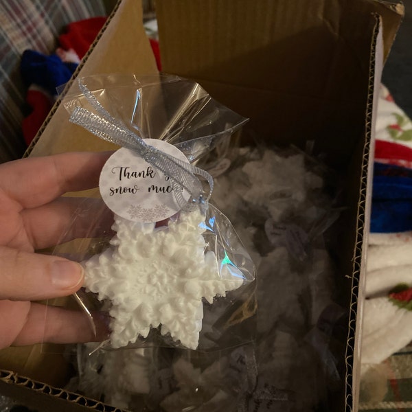 Elegant Snowflake Soaps - Winter Baby Shower Favors, Christmas Soap ...