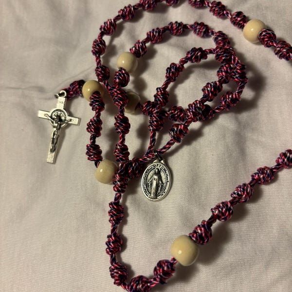 PREPARE Knotted Rosary Rope Rosary twine Rosary Cord Rosary First ...