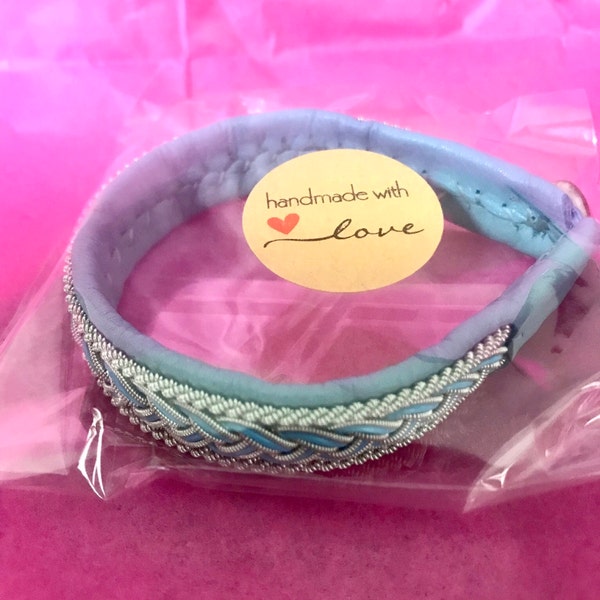 Swedish Sami Bracelet of Pewter Thread With 4 % Silver, and Reindeer ...