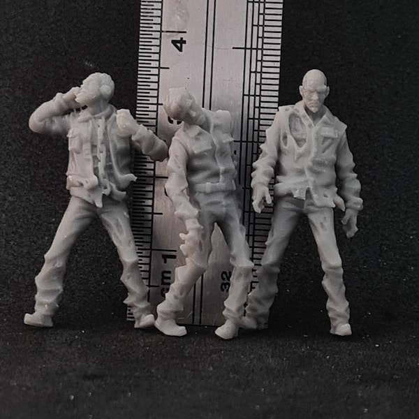 Classic Zombies - 3D Printed Minifigure for Zombie Post Apocalyptic ...