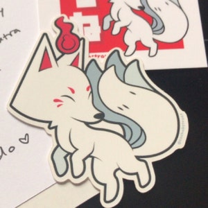 Purple Gyokuto Bunny Rabbit Yokai Square Art Print 8 Inches | Etsy