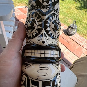 Handpainted Tiki Mug Drinkware Tiki Style Mug Ceramic Tiki Cups Tiki ...