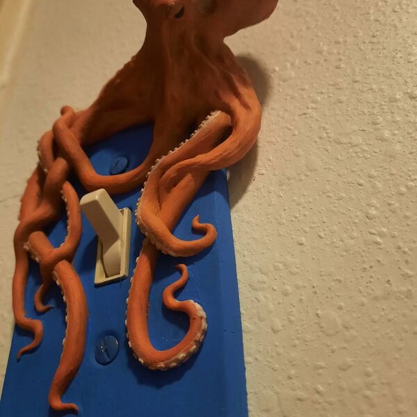 Octopus Light Switch Plate - Etsy