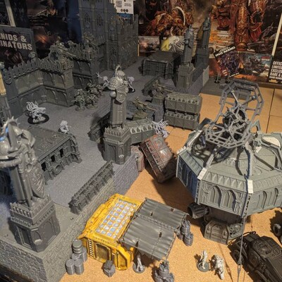 Sci Fi Gothic Train Set 3D Printed Gaming Terrain Warlayer - Etsy